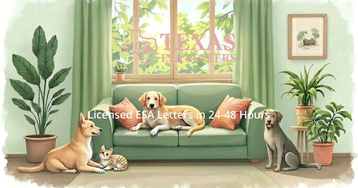 ESA Letters, TX and NY | Licensed ESA Letters in 24-48 Hours
